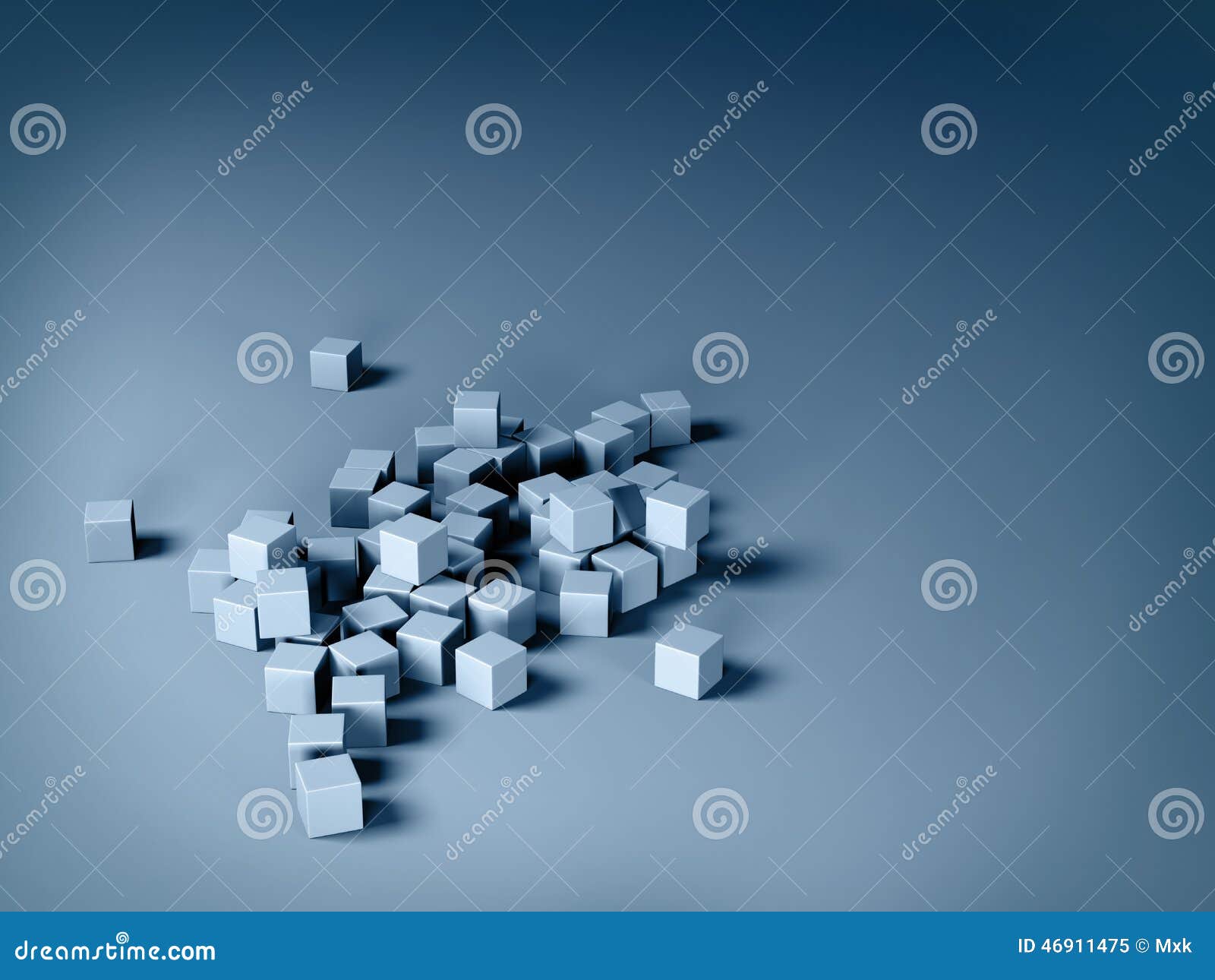 Gray cubes stock illustration. Illustration of abstract - 46911475