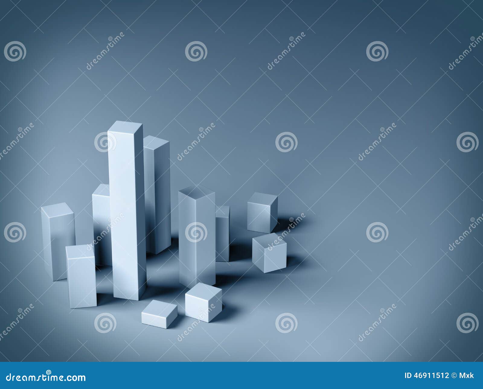 Gray cubes stock illustration. Illustration of abstract - 46911512