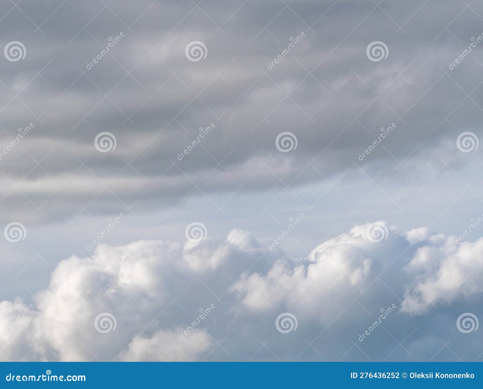 Gray Cumulus Clouds in the Sky. Dramatic Skies, Landscape. the Sky is ...