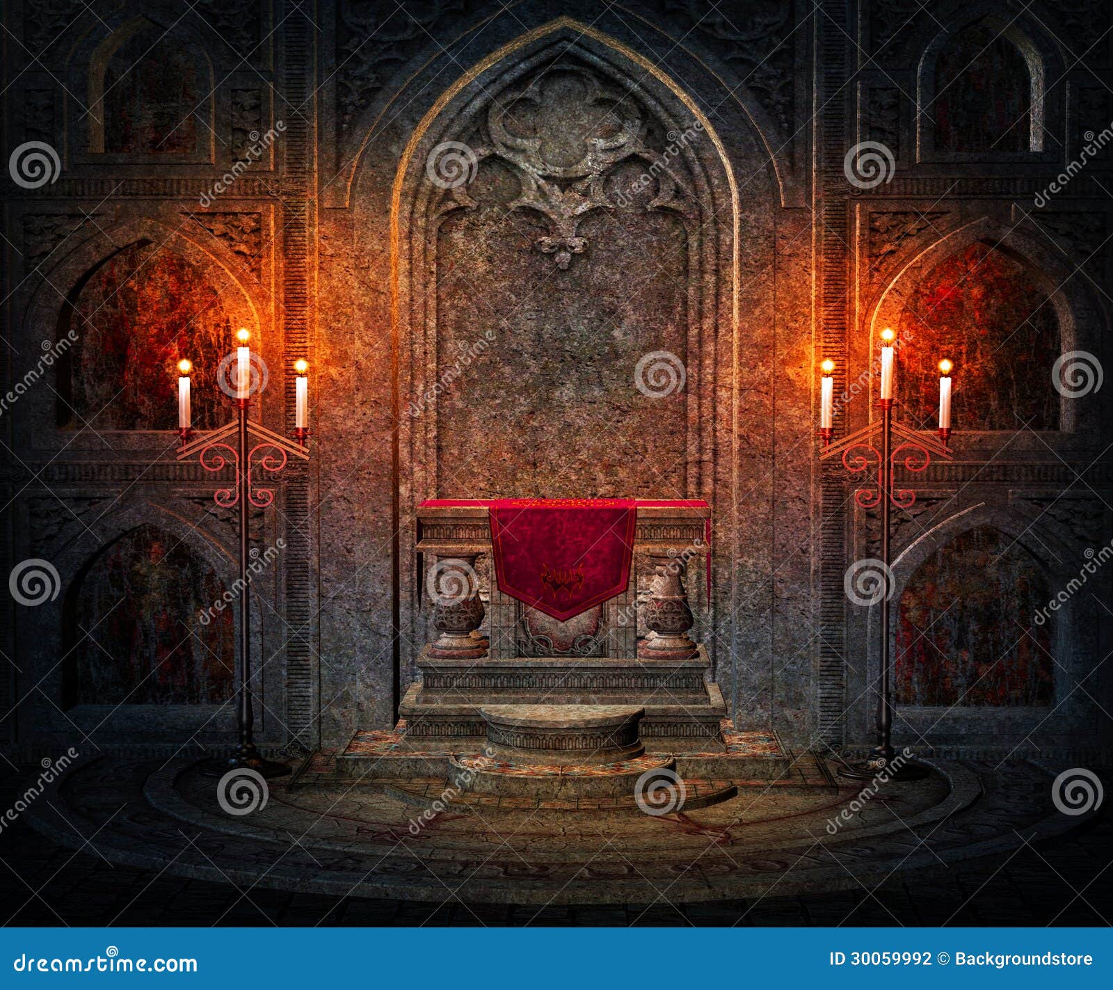 Red Gothic Background Royalty-Free Stock Image | CartoonDealer.com ...