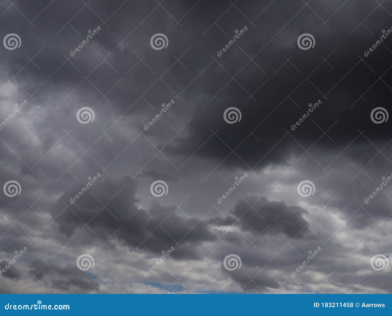 Gray and Dark Storm Clouds before the Storm Stock Photo - Image of ...
