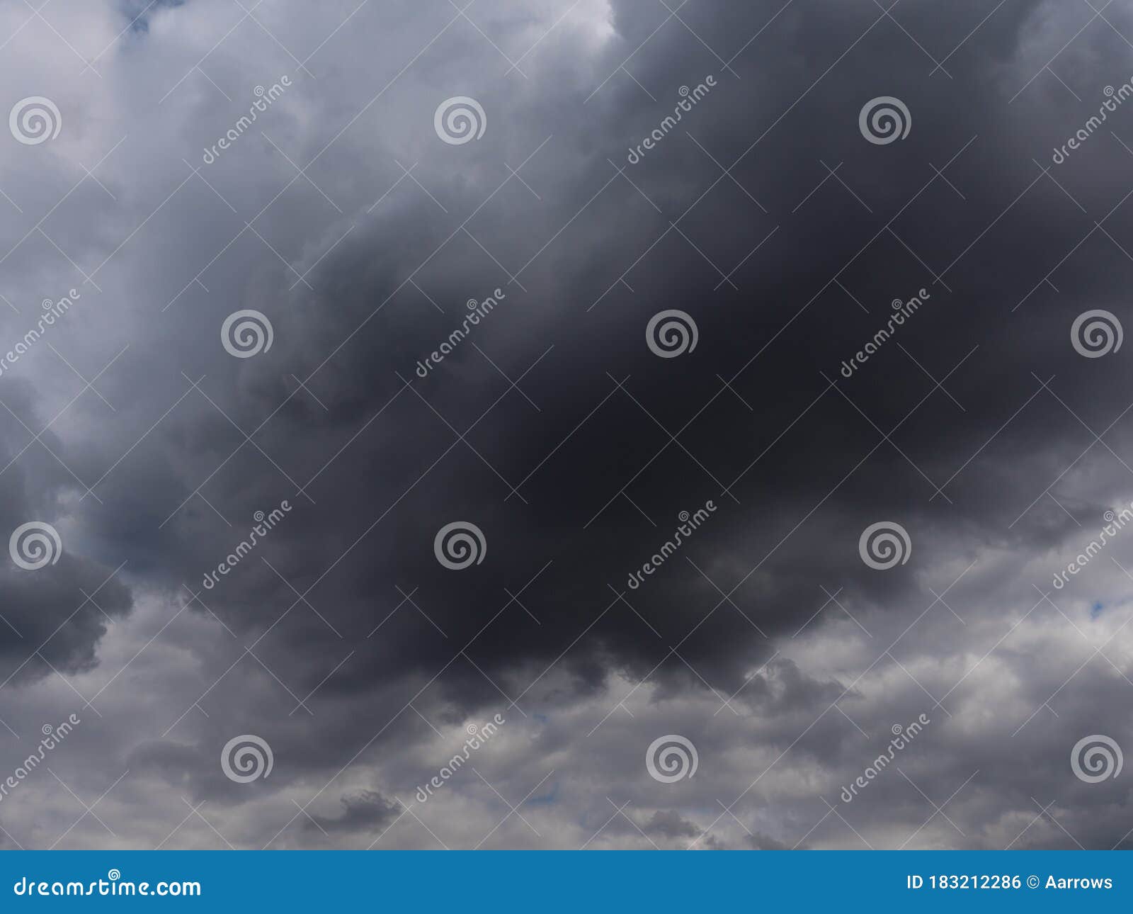 Gray and Dark Storm Clouds before the Storm Stock Photo - Image of high ...