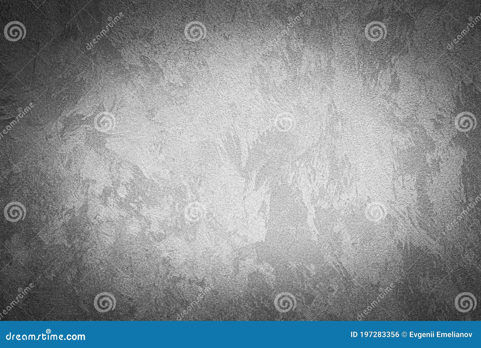 Gray Decorative Plaster Texture with Vignette. Abstract Grunge ...