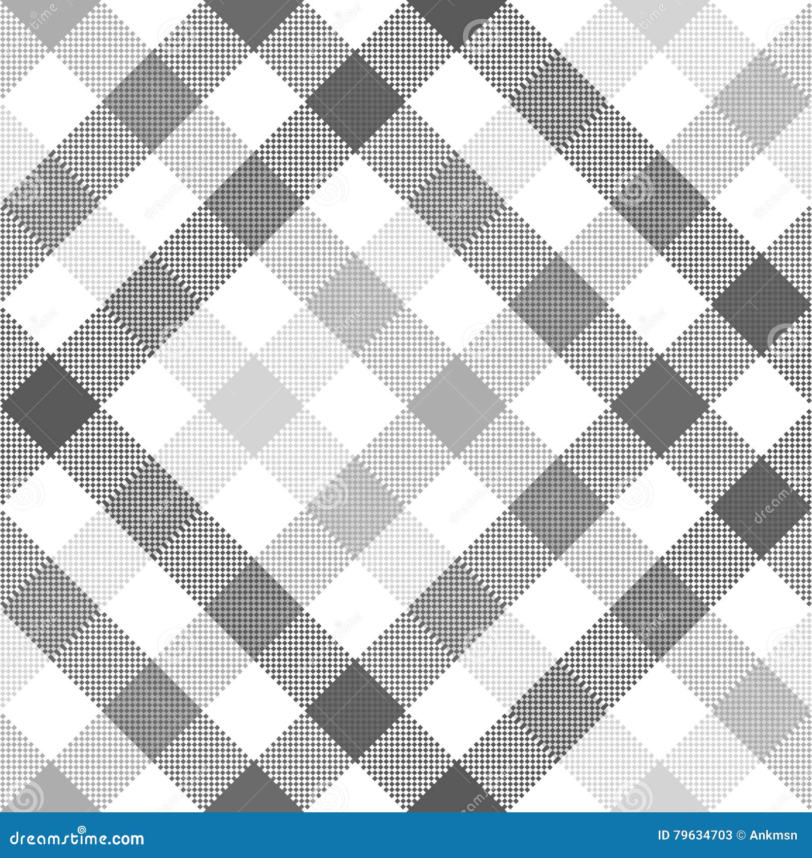 Gray Diagonal Check Seamless Fabric Texture Stock Vector - Illustration ...