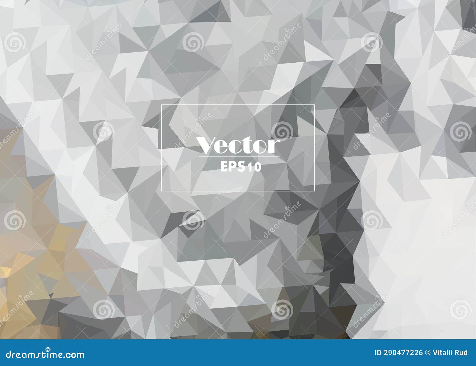 Gray Digital Abstract Vector Image Stylized from Triangles Stock ...