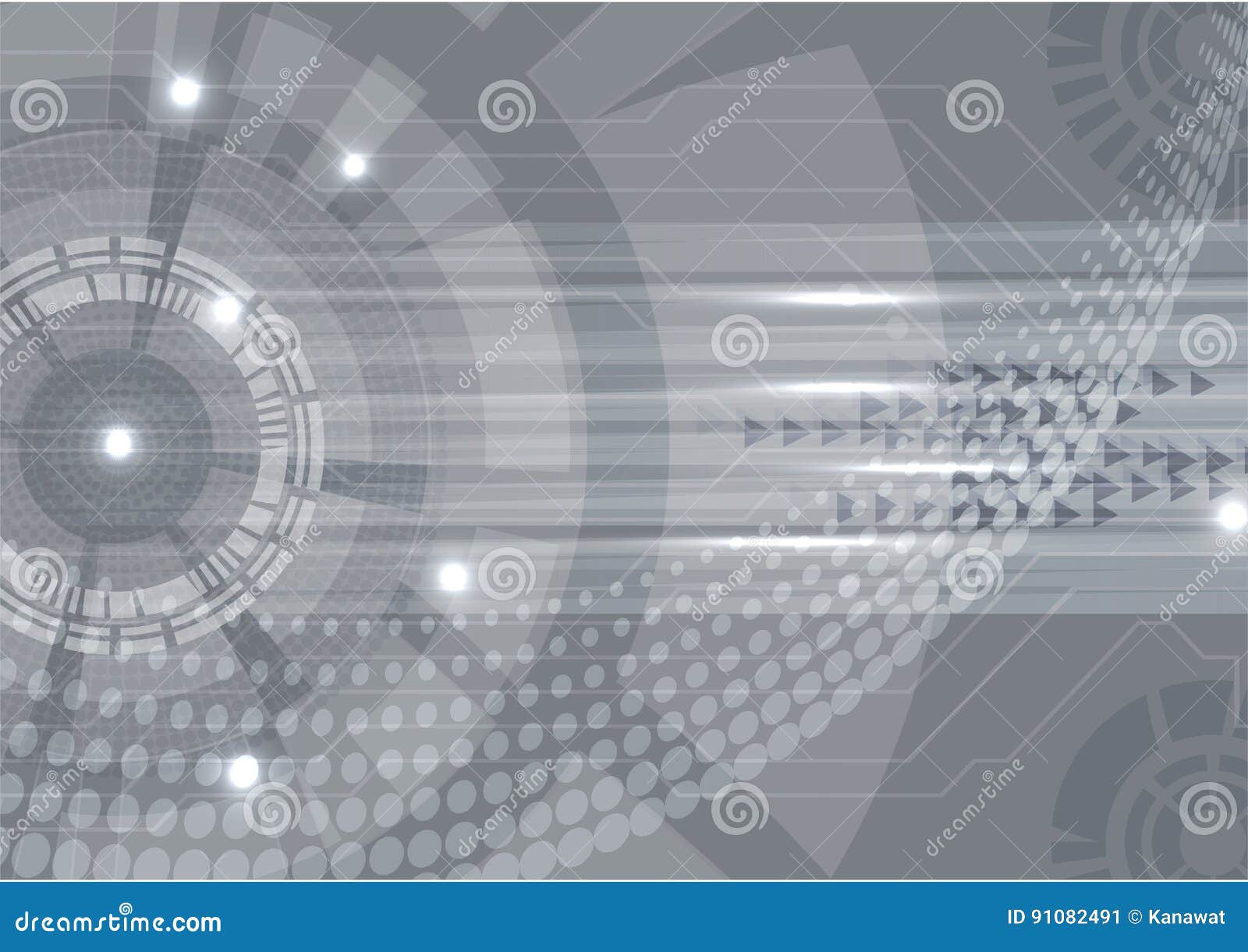 Gray Digital Technology Concept, Abstract Background Stock Vector ...