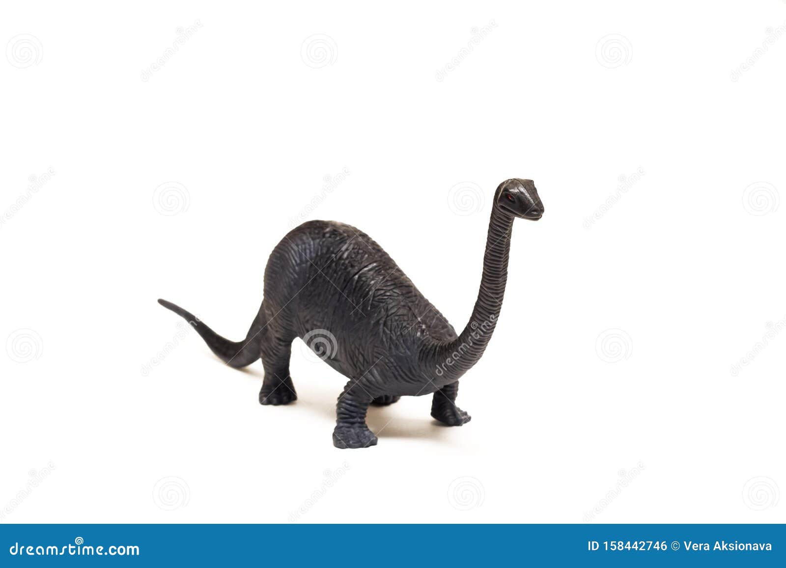 Gray Dinosaur Toy, Isolated on a White Background Stock Photo - Image ...