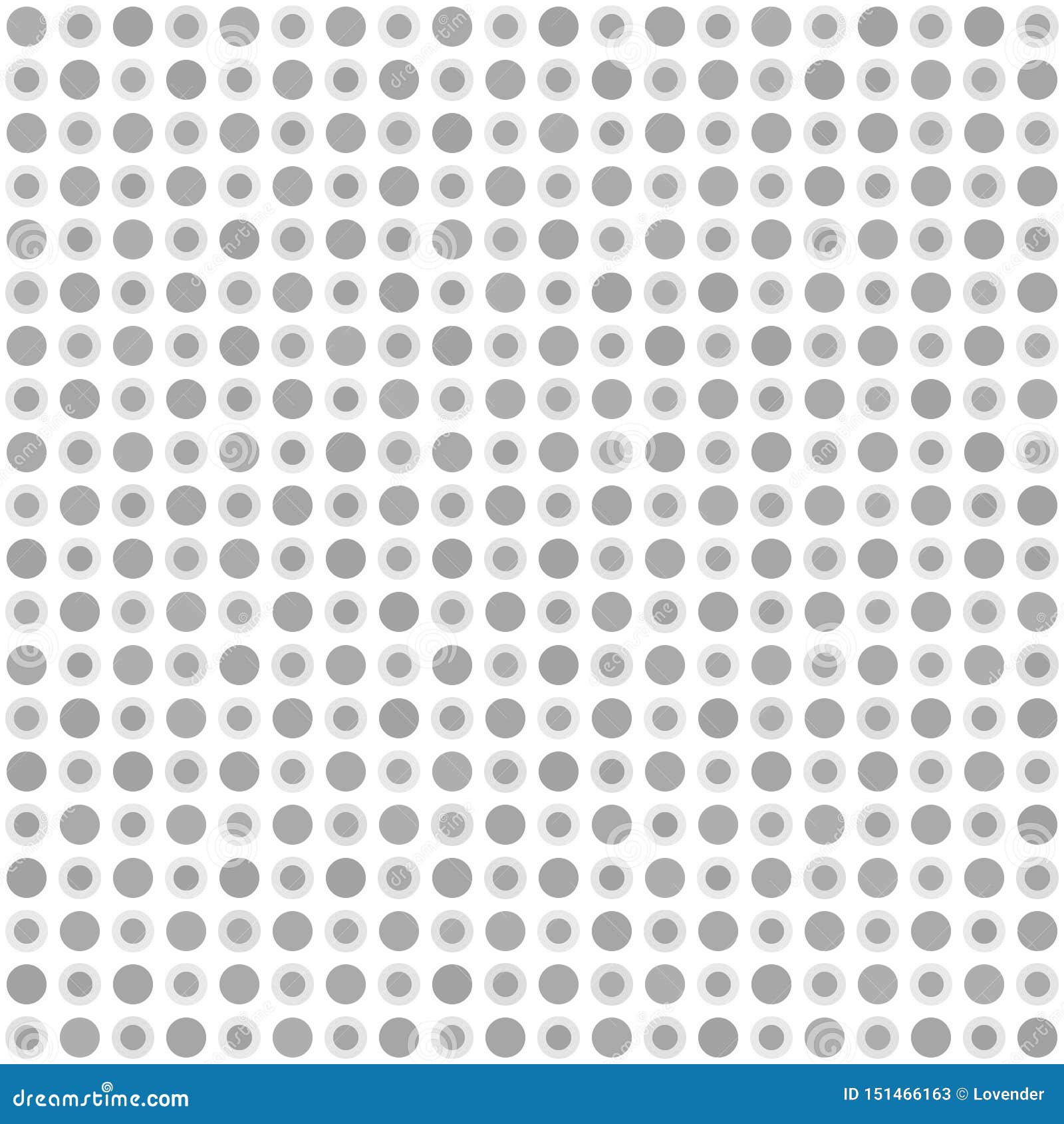 Gray Dot Pattern with Rings. Seamless Vector Background Stock Vector ...