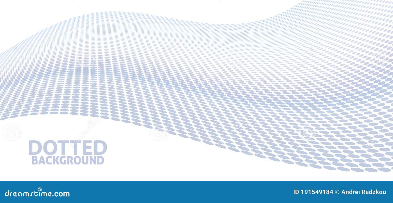 Gray Dotted Wave with Halftone Effect. Vector Graphics Stock Vector ...
