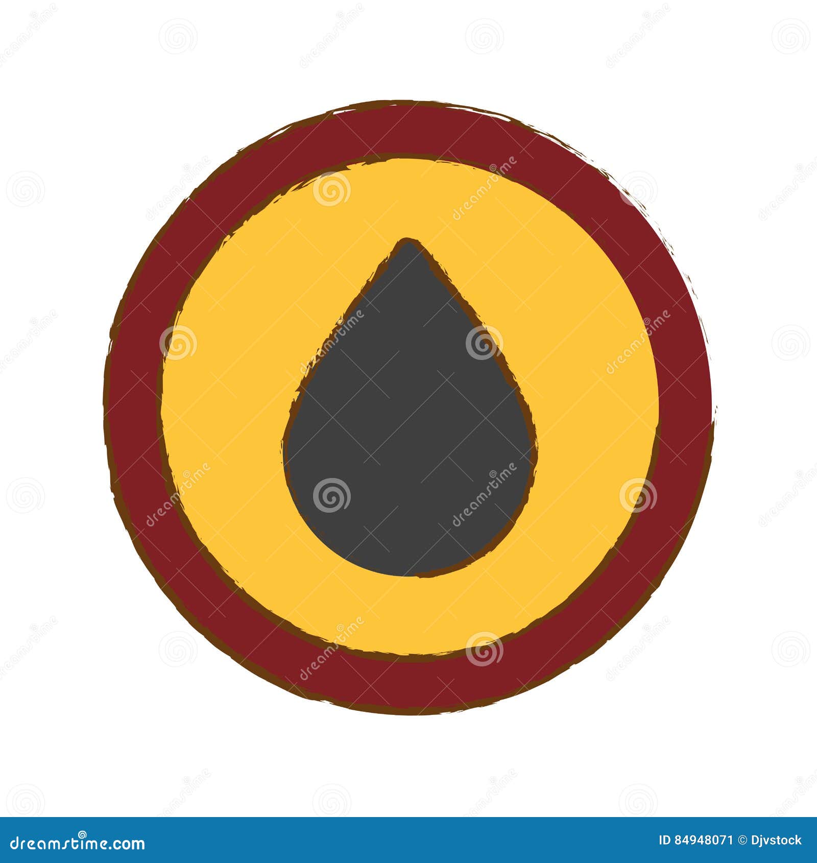 Gray Drop of Gasoline Icon Image Stock Illustration - Illustration of ...