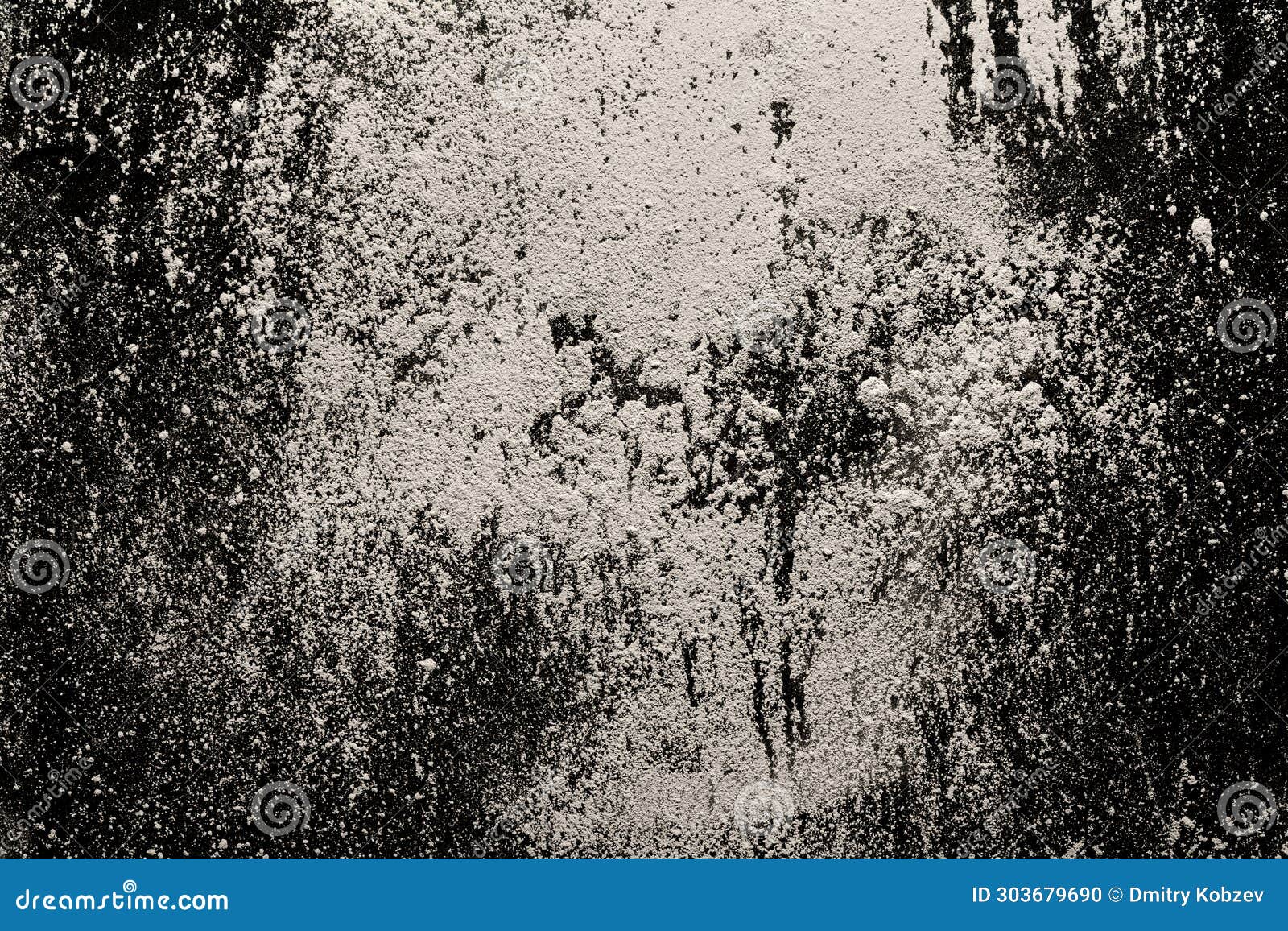 Gray Dust on the Black Surface of an Object Stock Photo - Image of grey ...