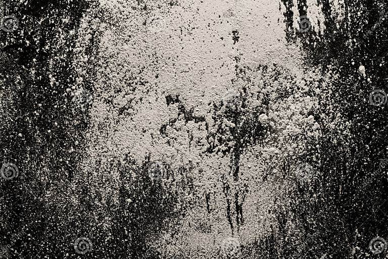 Gray Dust on the Black Surface of an Object Stock Photo - Image of grey ...