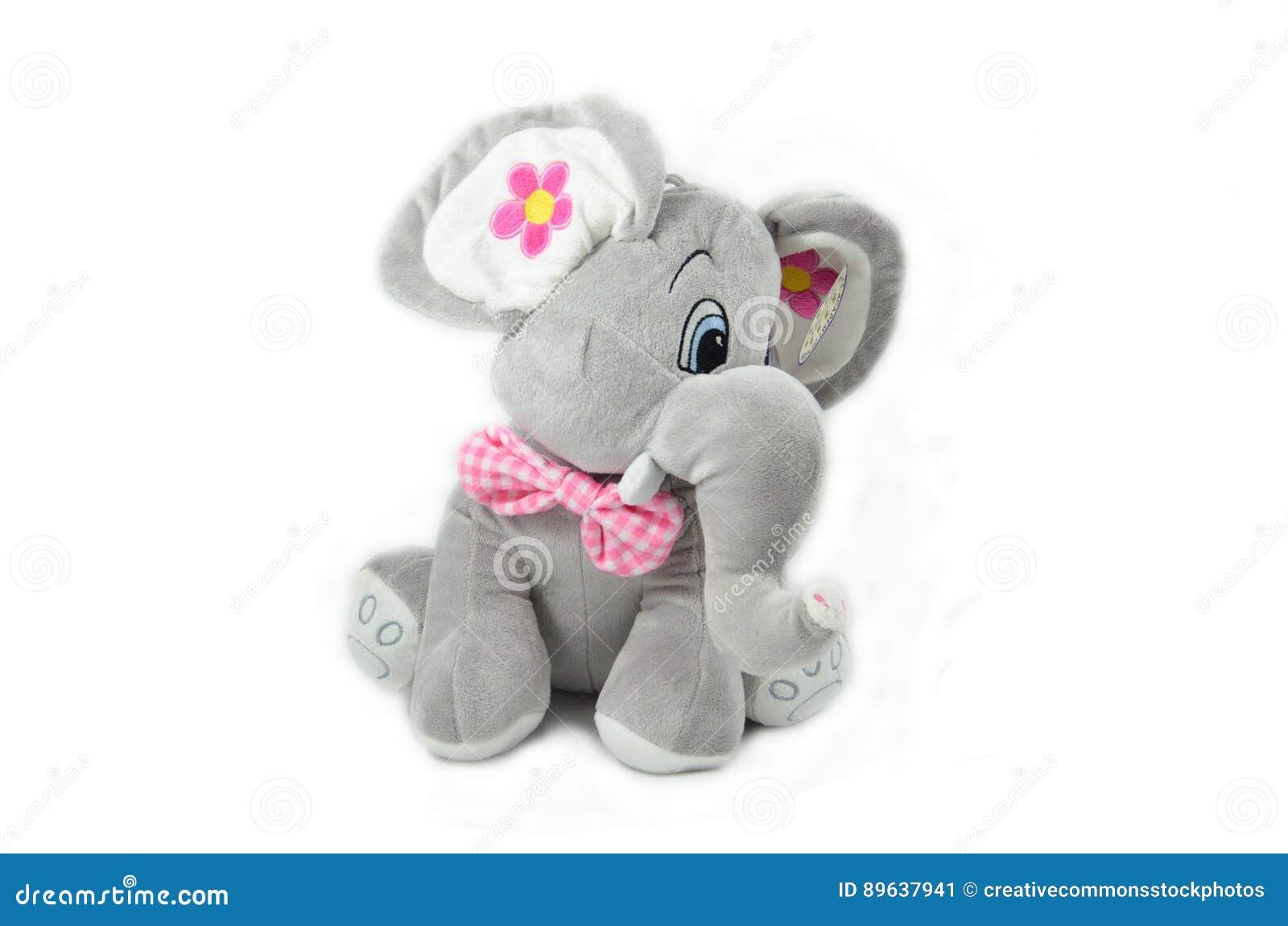 Gray Elephant Plush Toy Picture. Image: 89637941