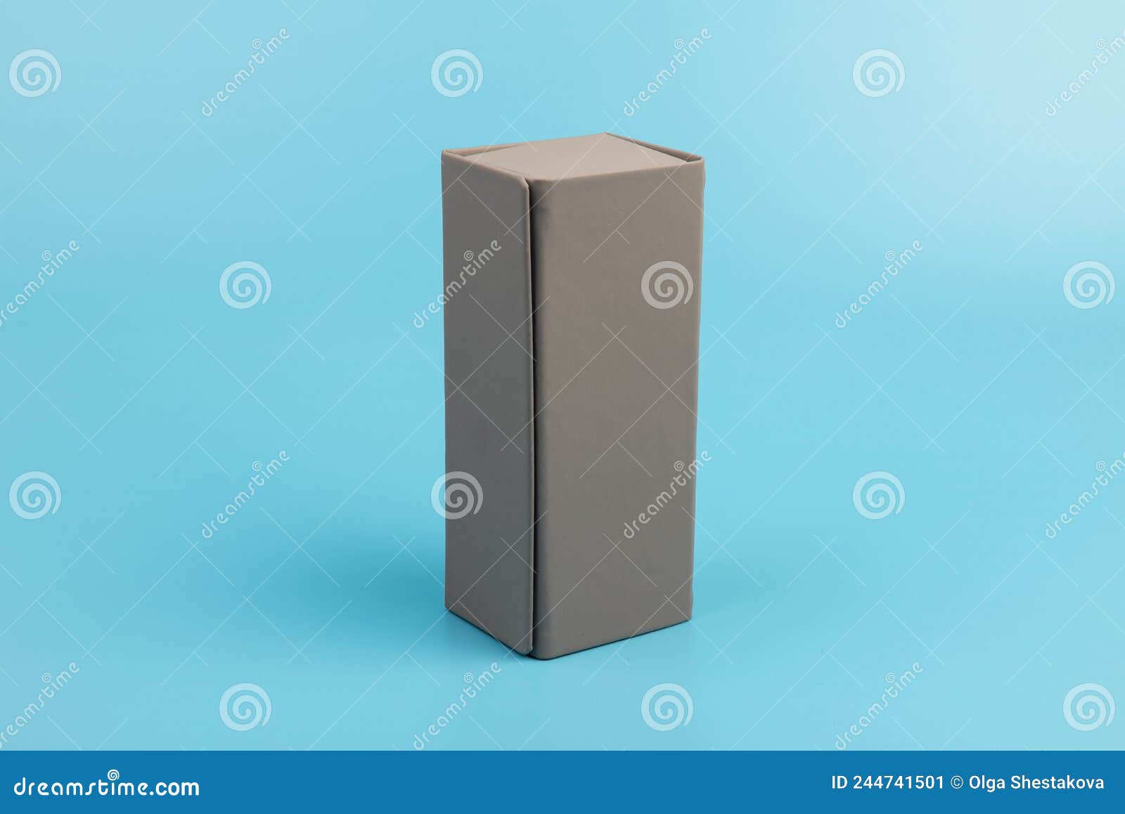 Gray Empty Rectangular Box for Branding, Presentation and Mockup Stock ...