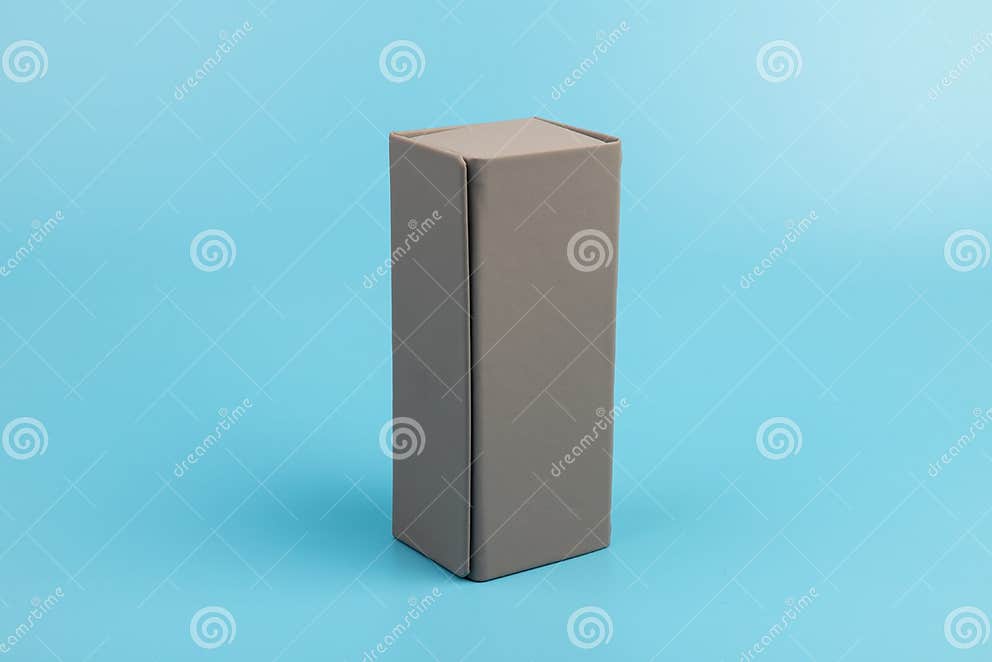 Gray Empty Rectangular Box for Branding, Presentation and Mockup Stock ...