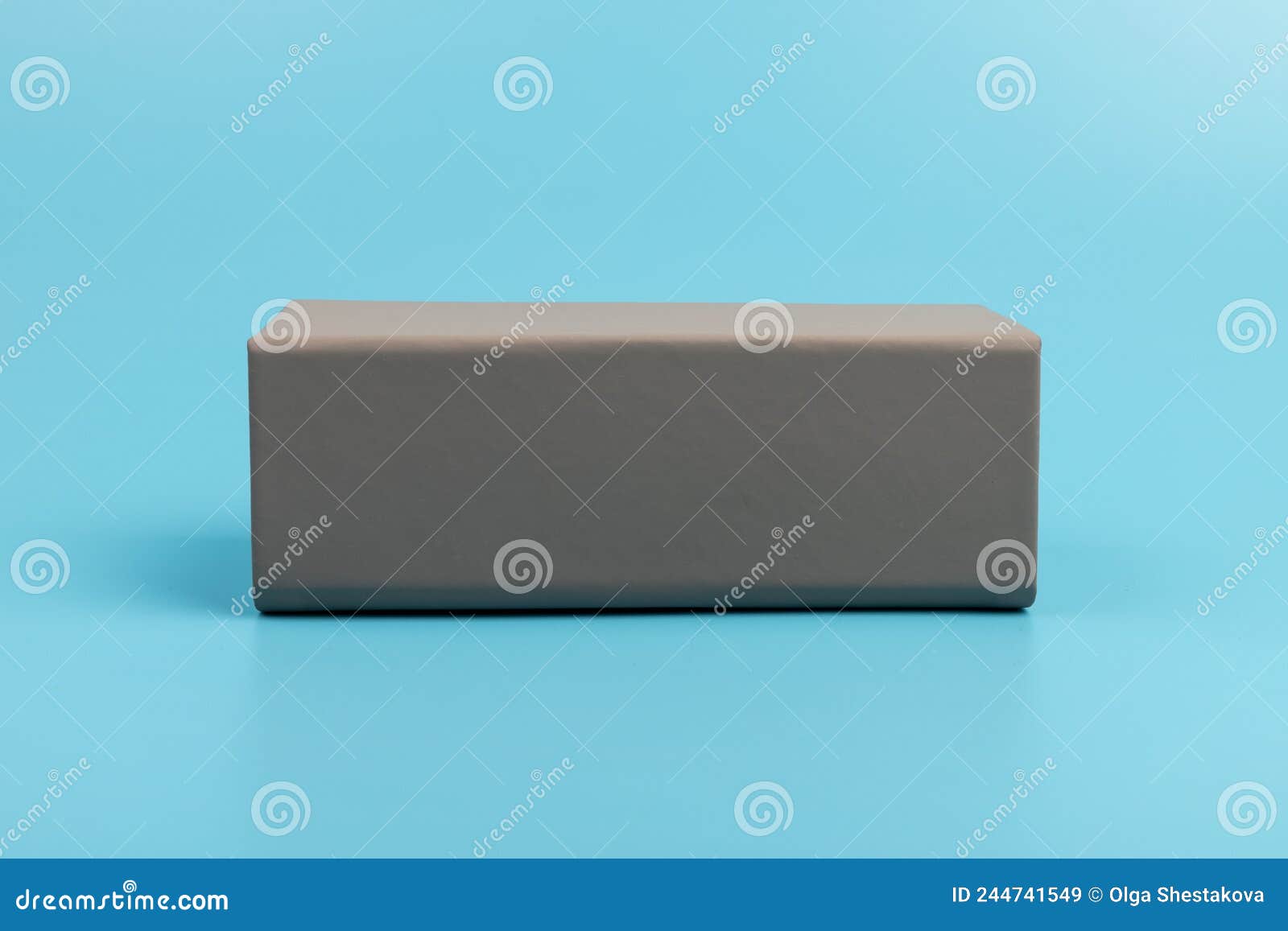 Gray Empty Rectangular Box for Branding, Presentation and Mockup Stock ...