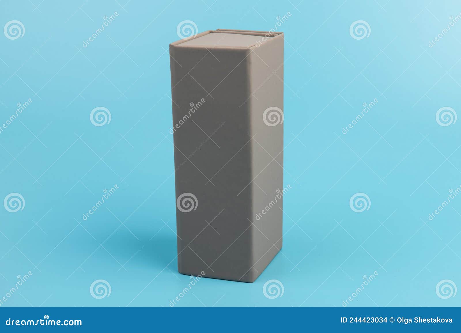 Gray Empty Rectangular Box for Branding, Presentation and Mockup Stock ...