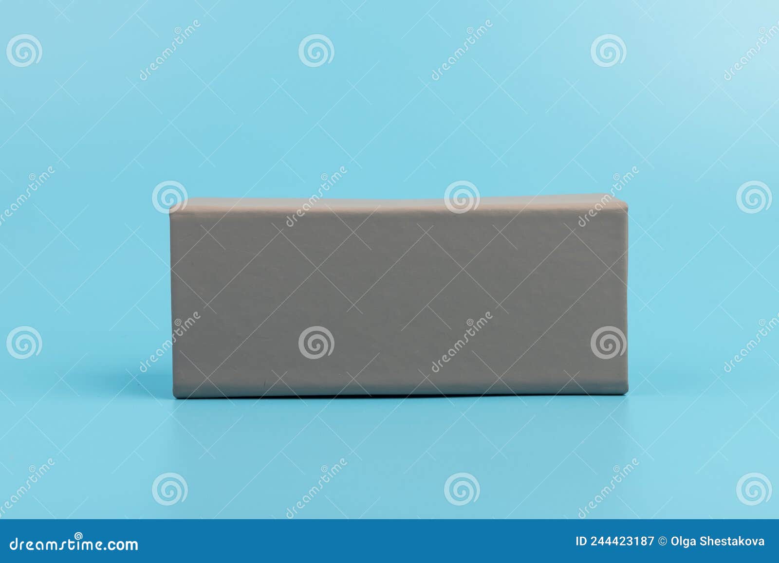 Gray Empty Rectangular Box for Branding, Presentation and Mockup Stock ...