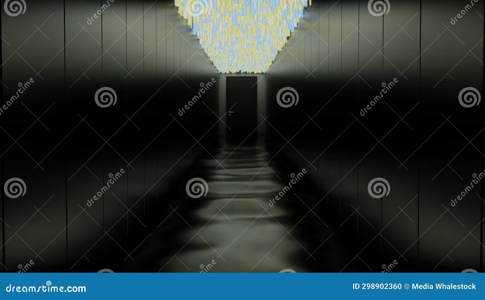 Gray Empty Rooms. Design. Animation with Bright Rooms Filled with ...