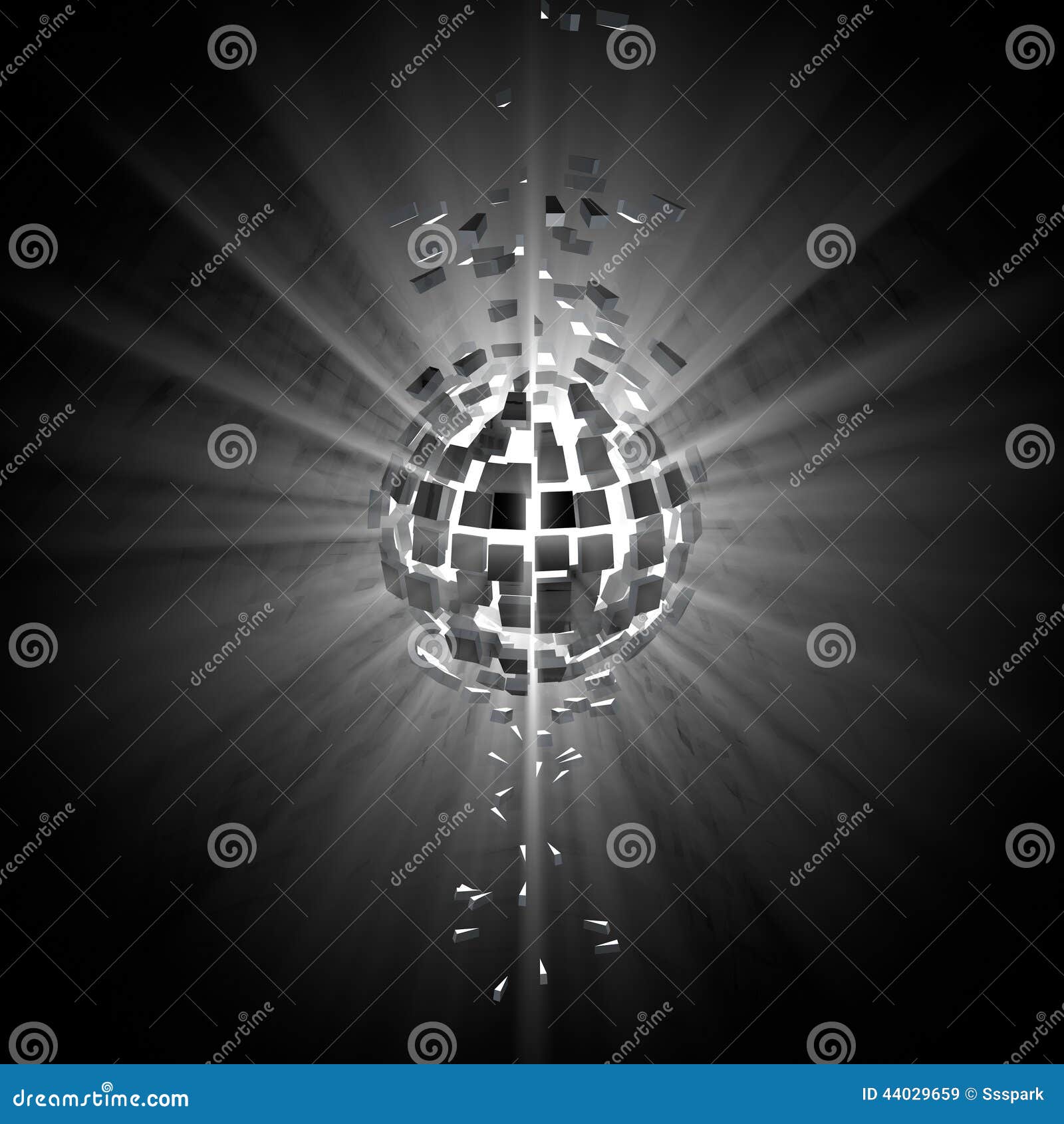 Gray Explosion Background stock illustration. Illustration of large ...
