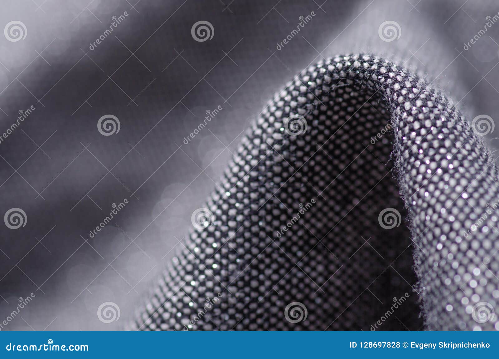 Gray Fabric Shine Material Textile Macro Stock Photo - Image of ...