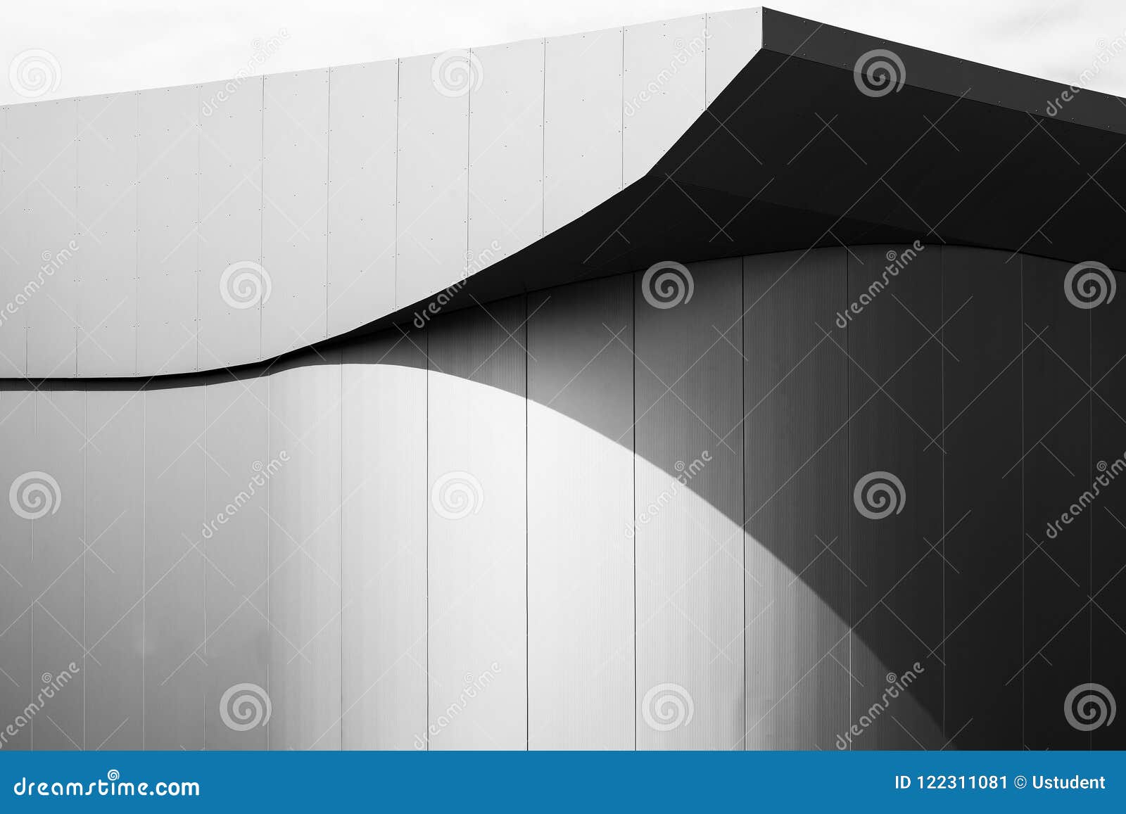 The Facade is Made of Metal Stock Image - Image of structure, cladding ...