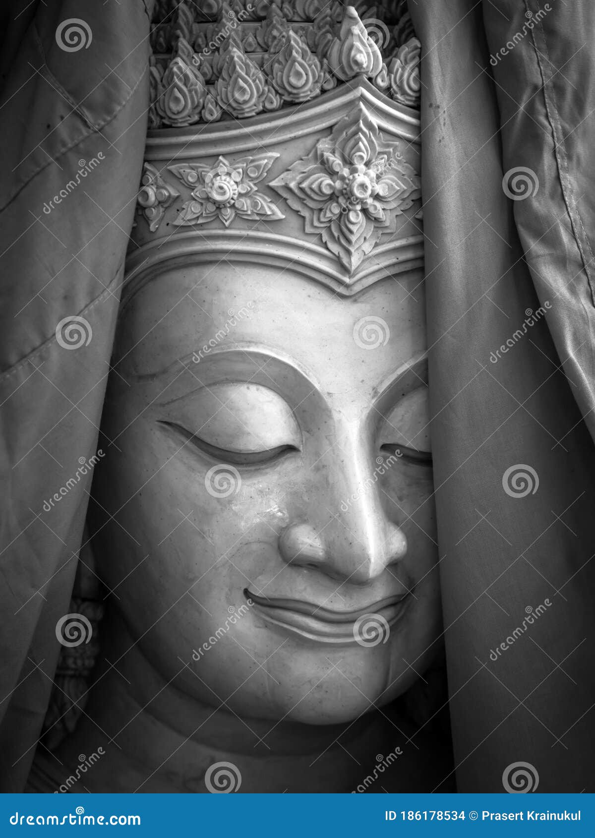 Gray Face of god statue stock photo. Image of historic - 186178534