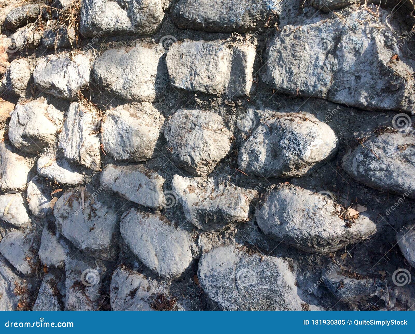 Gray Fieldstone Wall Background Pattern of Stone Stock Image - Image of ...