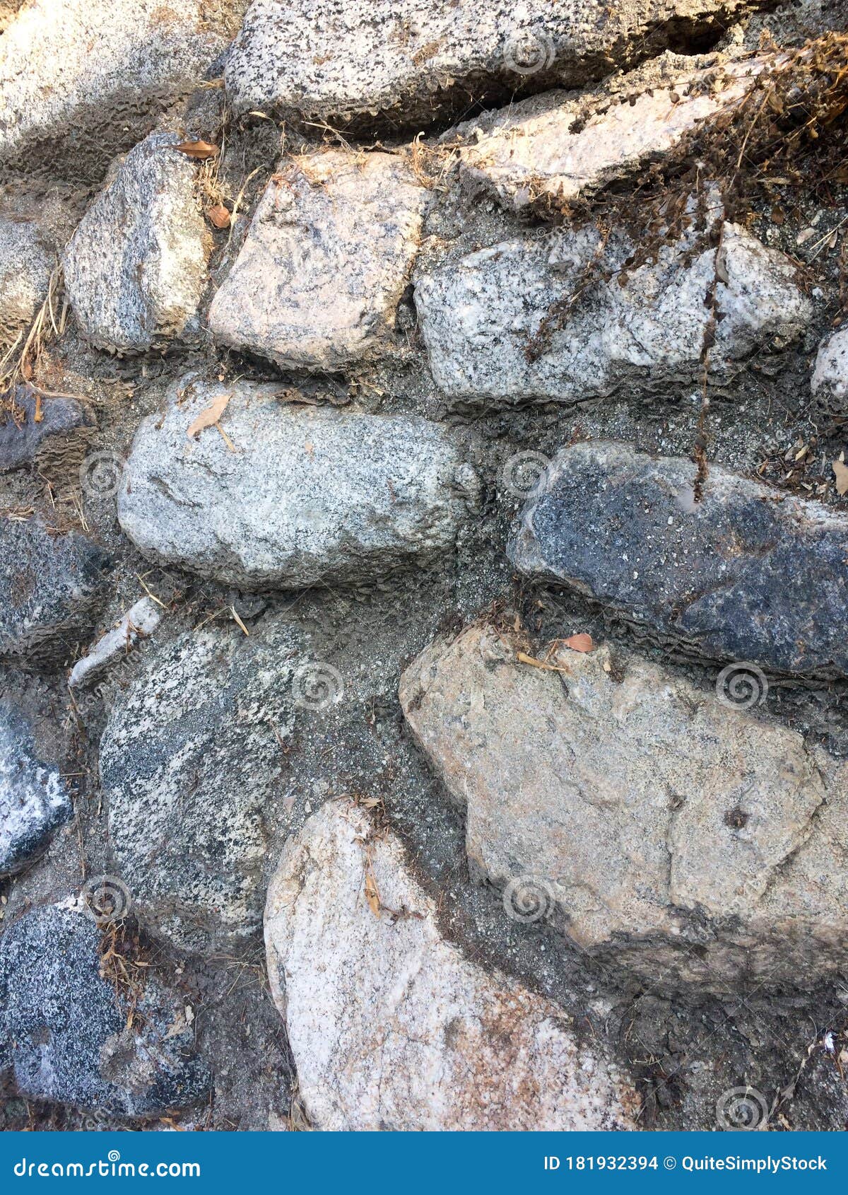 Gray Fieldstone Wall Background Pattern of Stone Stock Photo - Image of ...