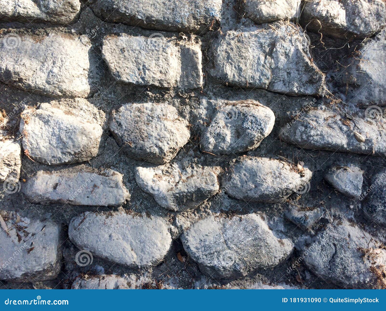 Gray Fieldstone Wall Background Pattern of Stone Stock Photo - Image of ...