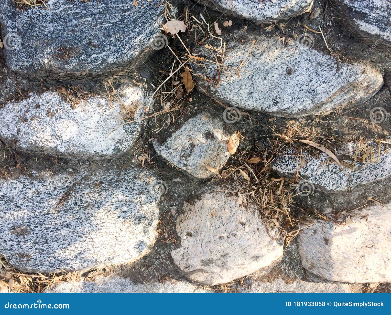 Gray Fieldstone Wall Background Pattern of Stone Stock Photo - Image of ...