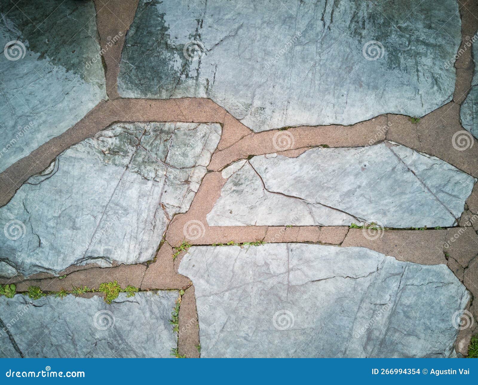 Gray Flagstone Floor in a Close Up View Stock Photo - Image of ...