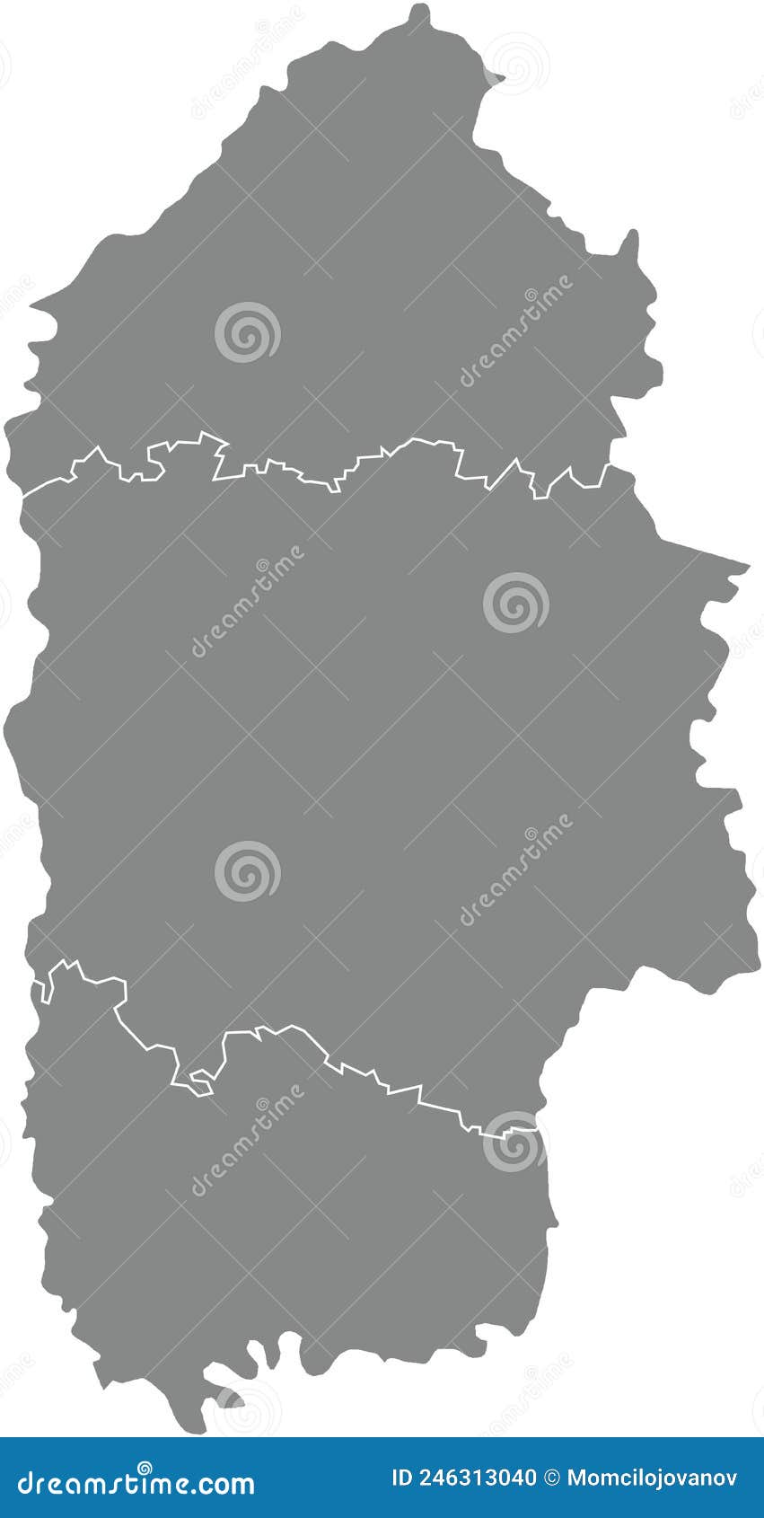 Gray Map of Raions of the KHMELNYTSKYI OBLAST, UKRAINE Stock Vector ...