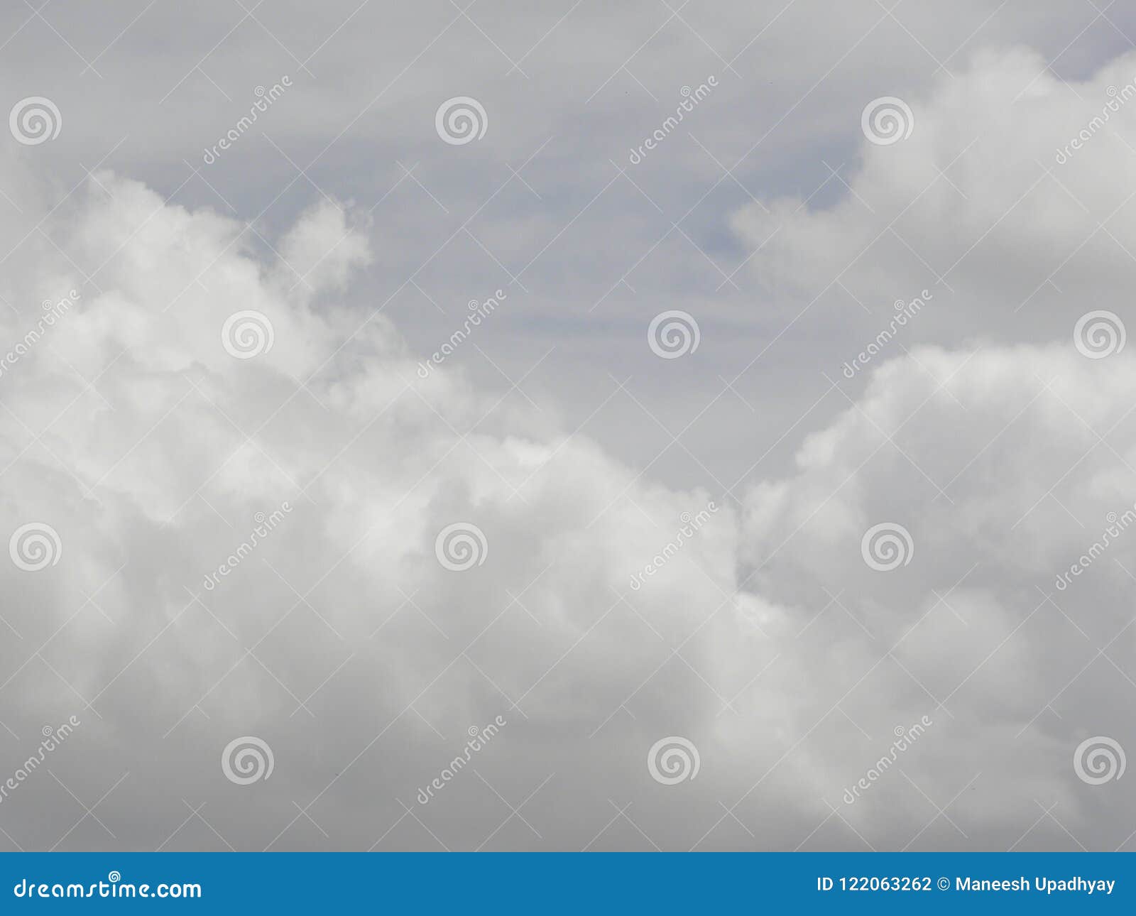 Gray fluffy clouds in sky stock photo. Image of door - 122063262
