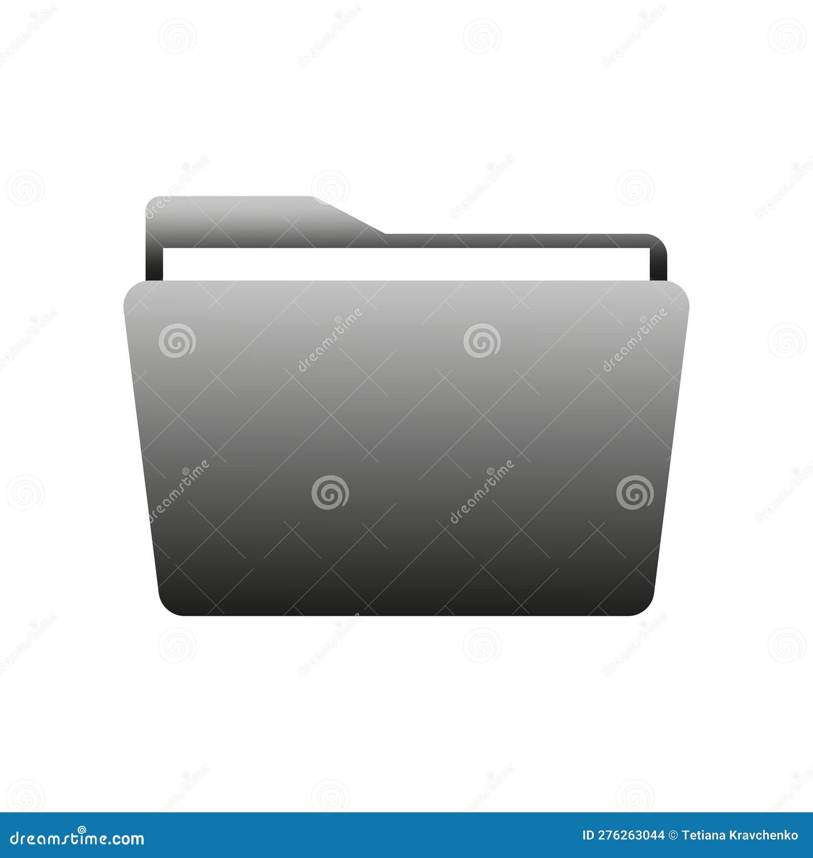 Gray Folder Icon. Business Concept. Document Symbol. Vector ...