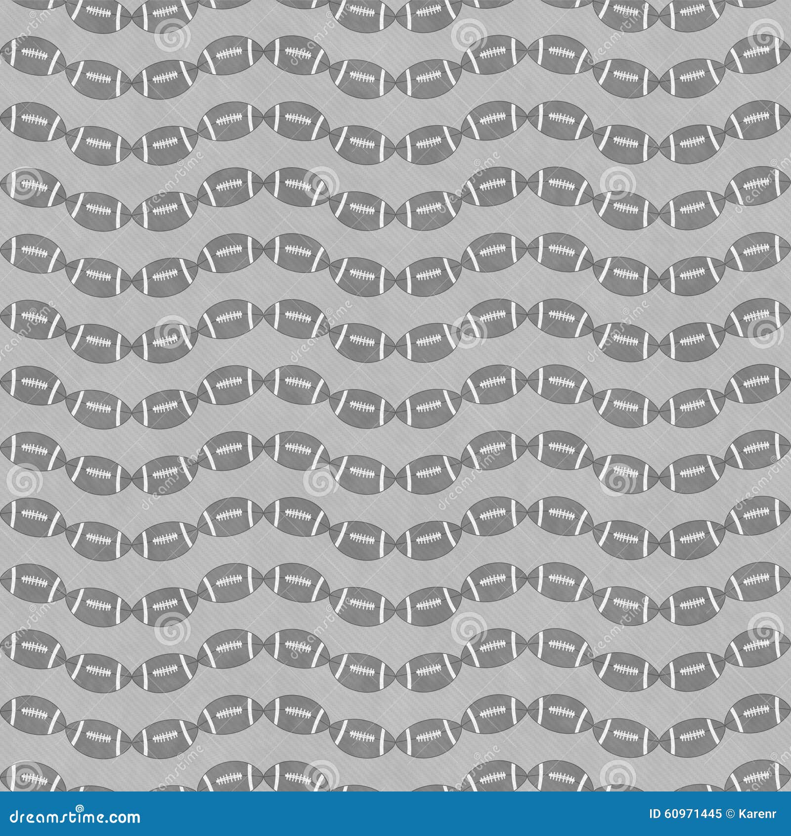Gray Football Tile Pattern Repeat Background Stock Illustration ...