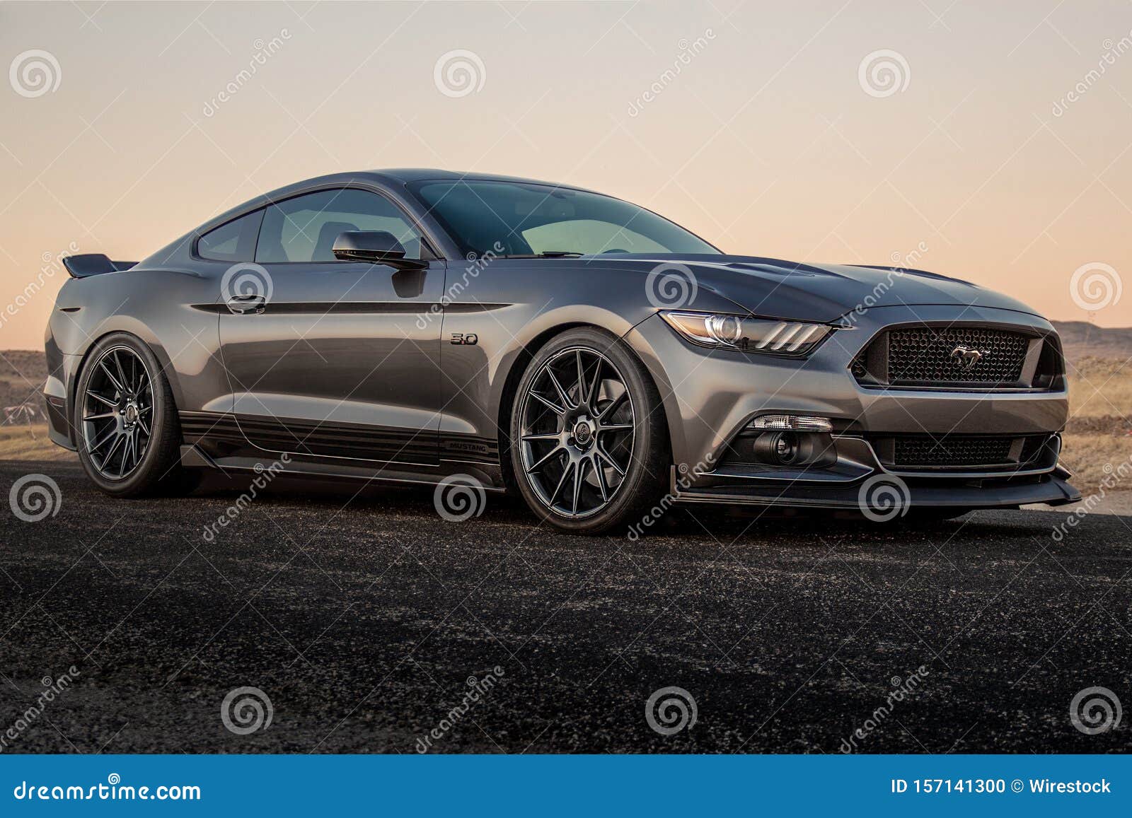 Gray Ford Mustang image éditorial. Image du omnibus - 157141300