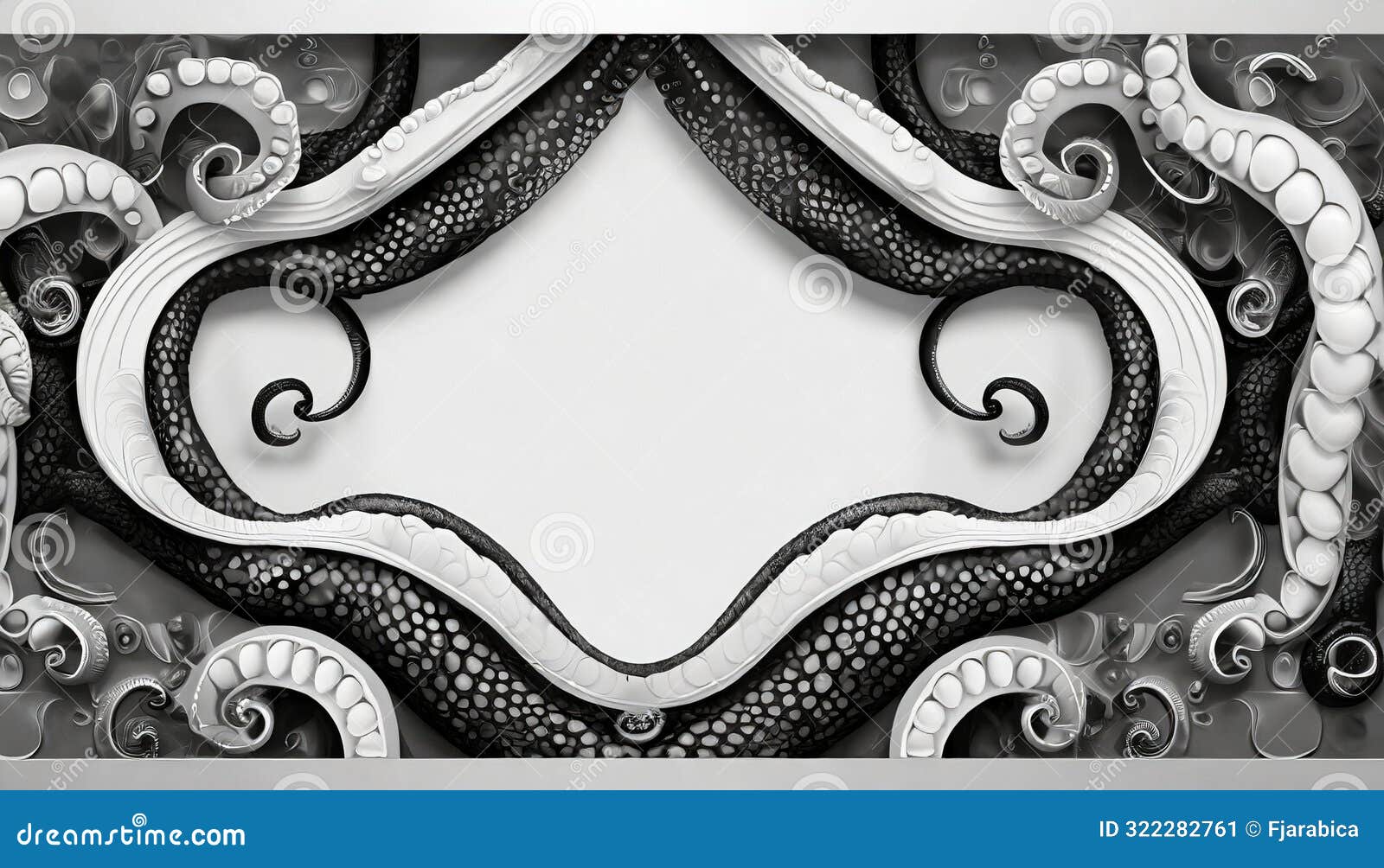 One Gray Octopus With Long Legs And A Large Head Cartoon Vector ...