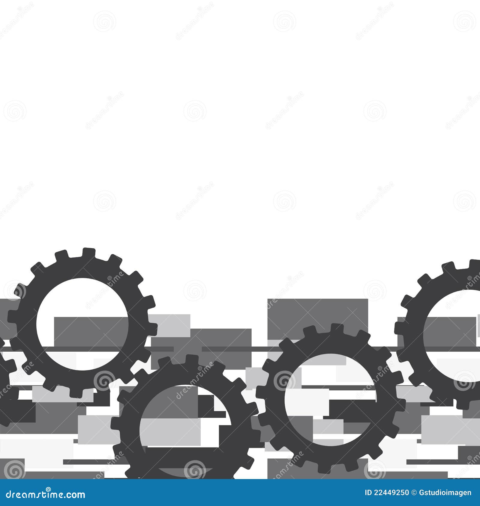 Gray gears stock vector. Illustration of gear, icon, power - 22449250