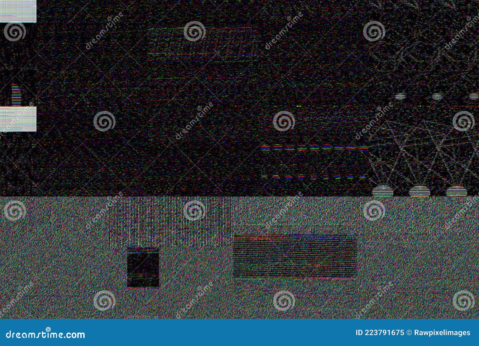 Glitch Effect On The Screen, Interference On The Monitor, Cyberpunk ...