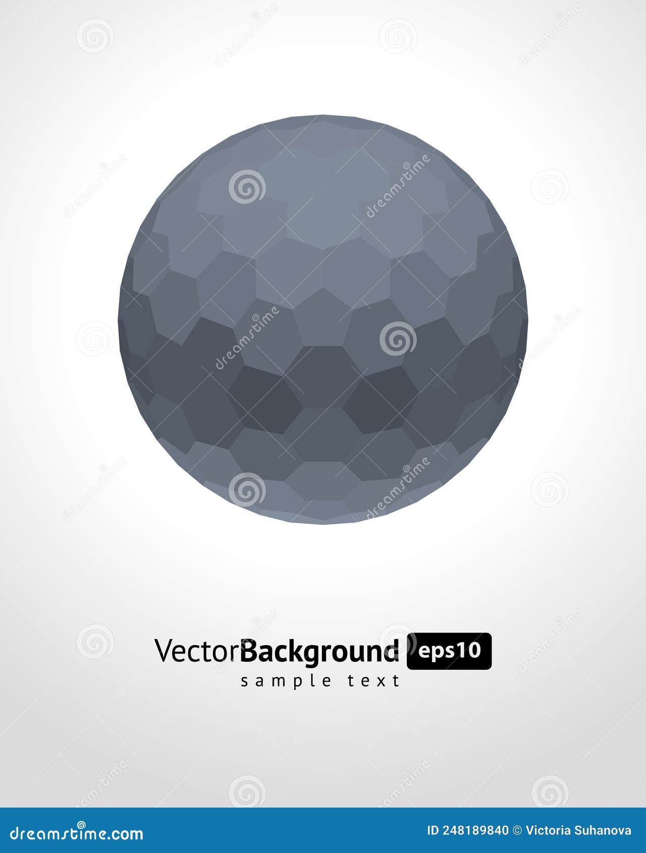 Gray Polygonal Sphere Refraction Grid Geometric Texture Surface ...