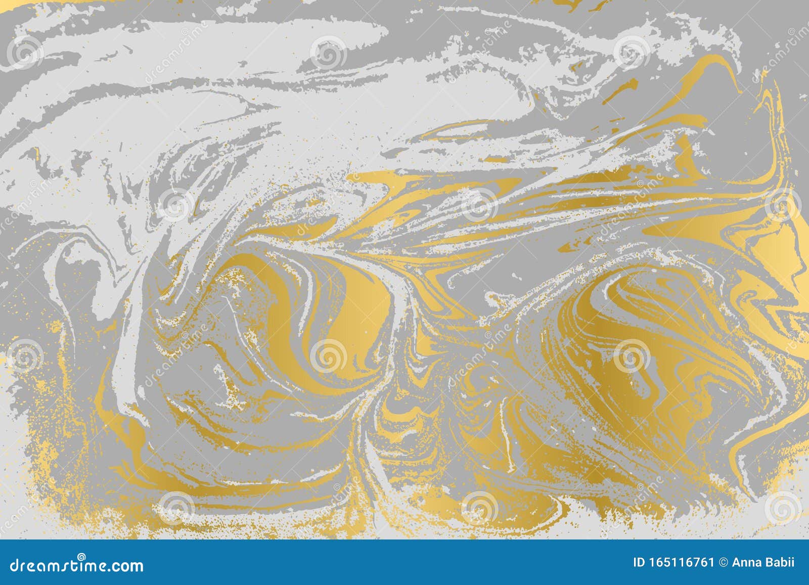 Gray and Gold Agate Ripple Pattern. Simple Marble Monochrome Background ...