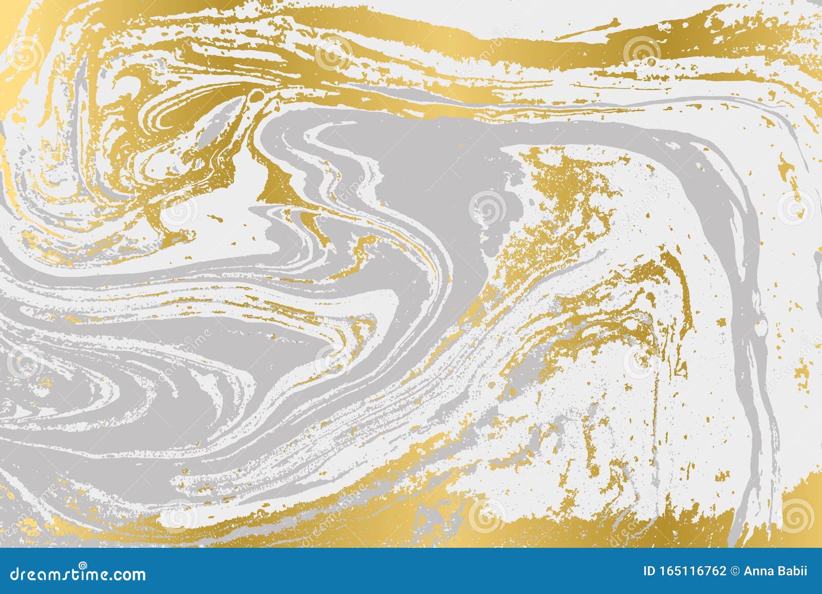 Gray and Gold Agate Ripple Pattern. Simple Marble Monochrome Background ...