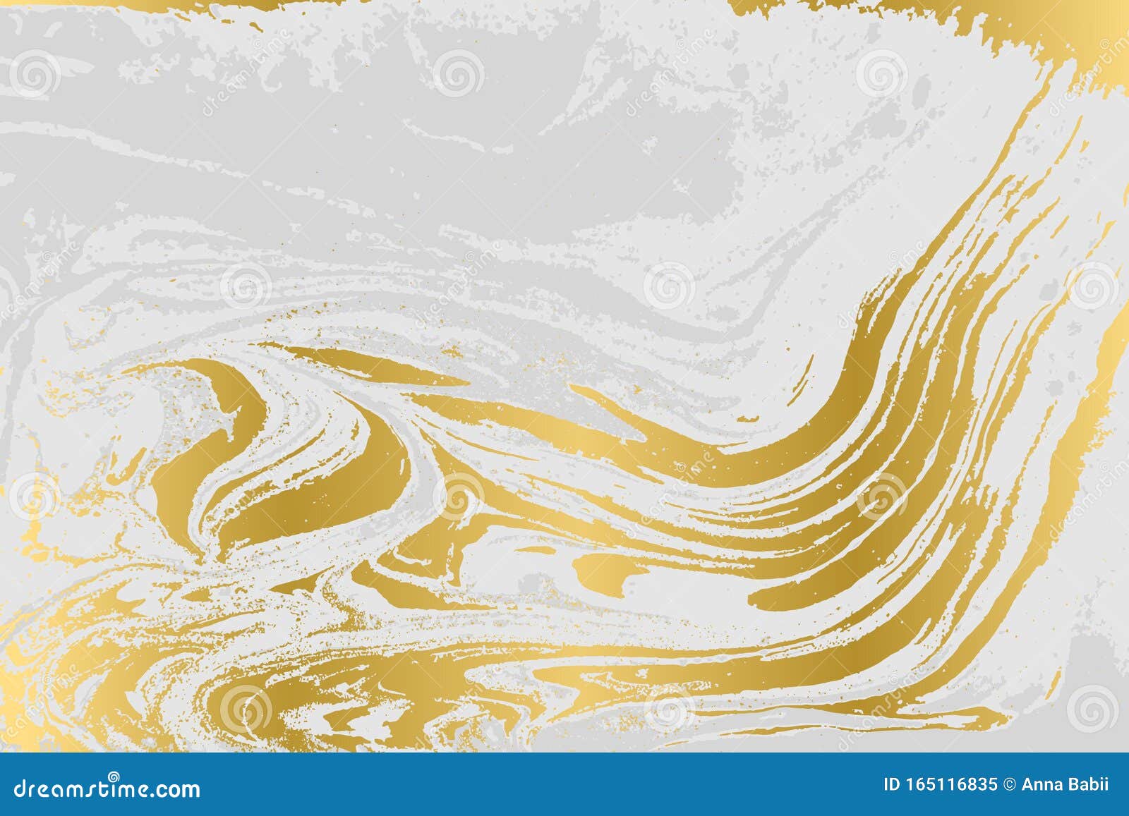 Gray and Gold Agate Ripple Pattern. Simple Marble Monochrome Background ...