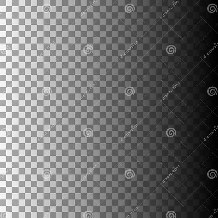 Gray Gradient Checkerboard. Fading Left Lighting. Transparent Square ...