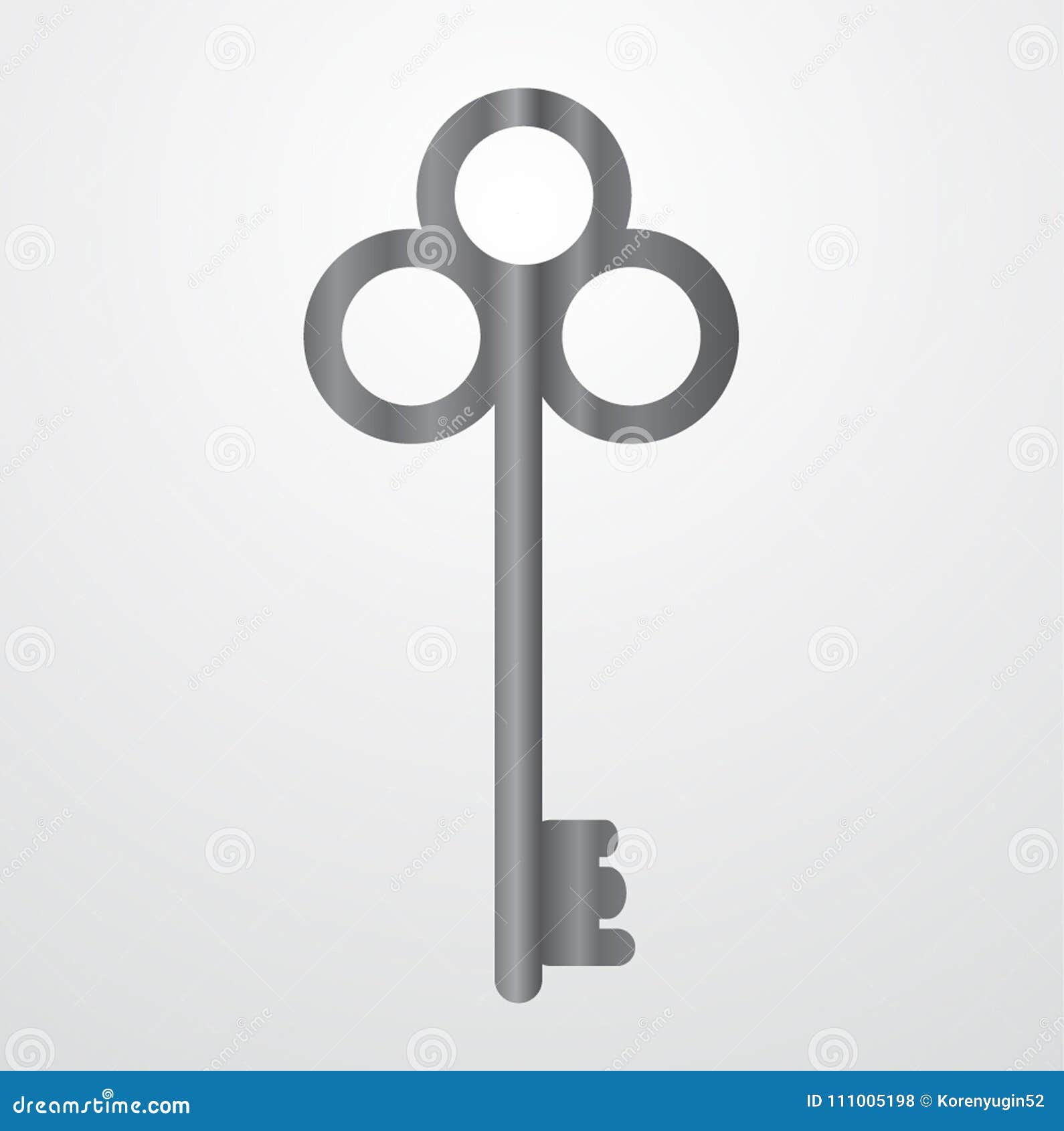Gray Gradient Key Icon for Web Design. Vector Illustration Eps 1 Stock ...