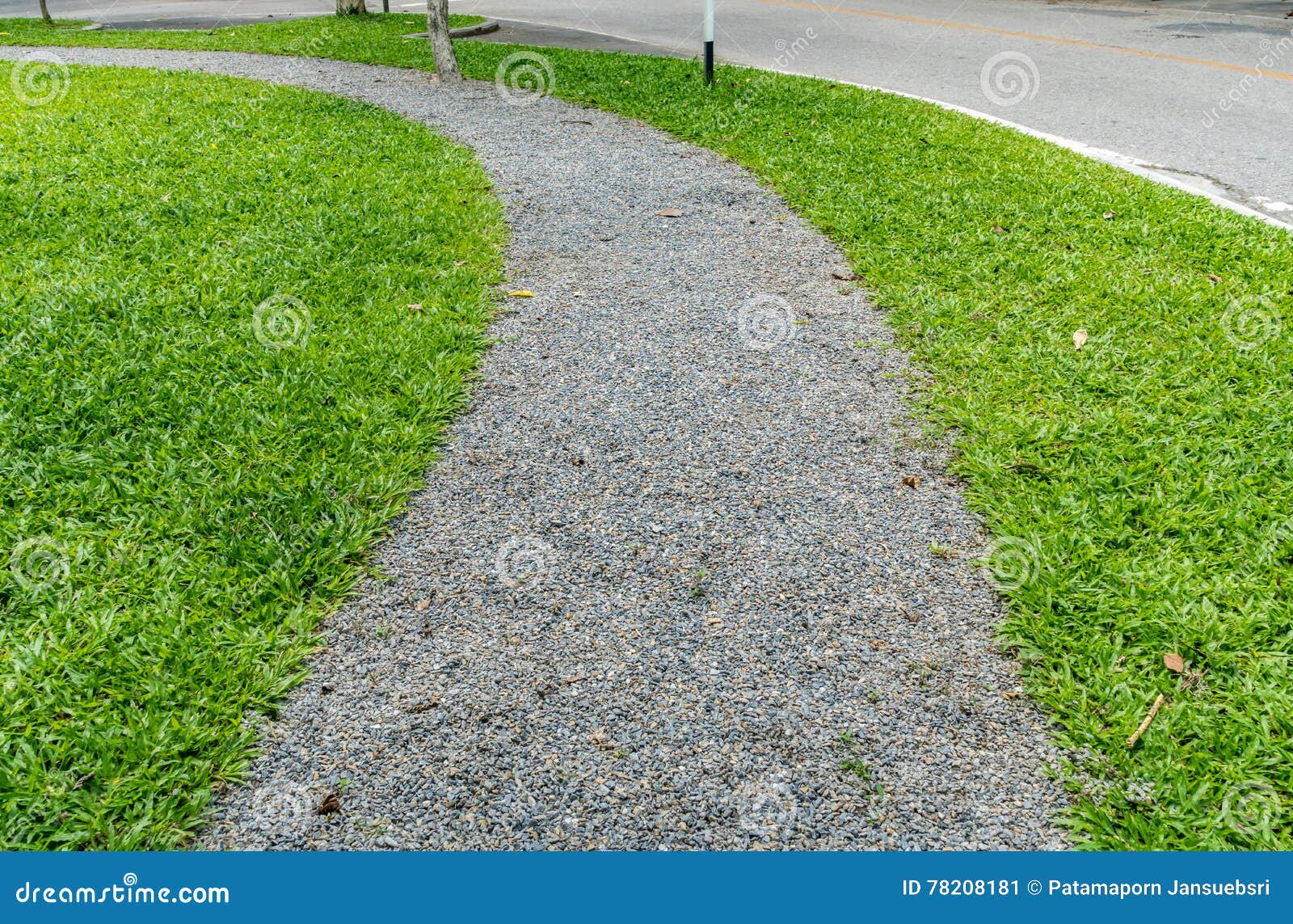 Gray gravel pathway stock image. Image of landscape, pathway - 78208181