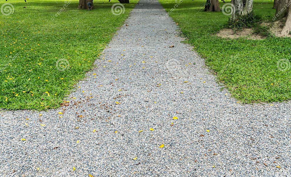 Gray gravel pathway stock photo. Image of sidewalk, stone - 78565920
