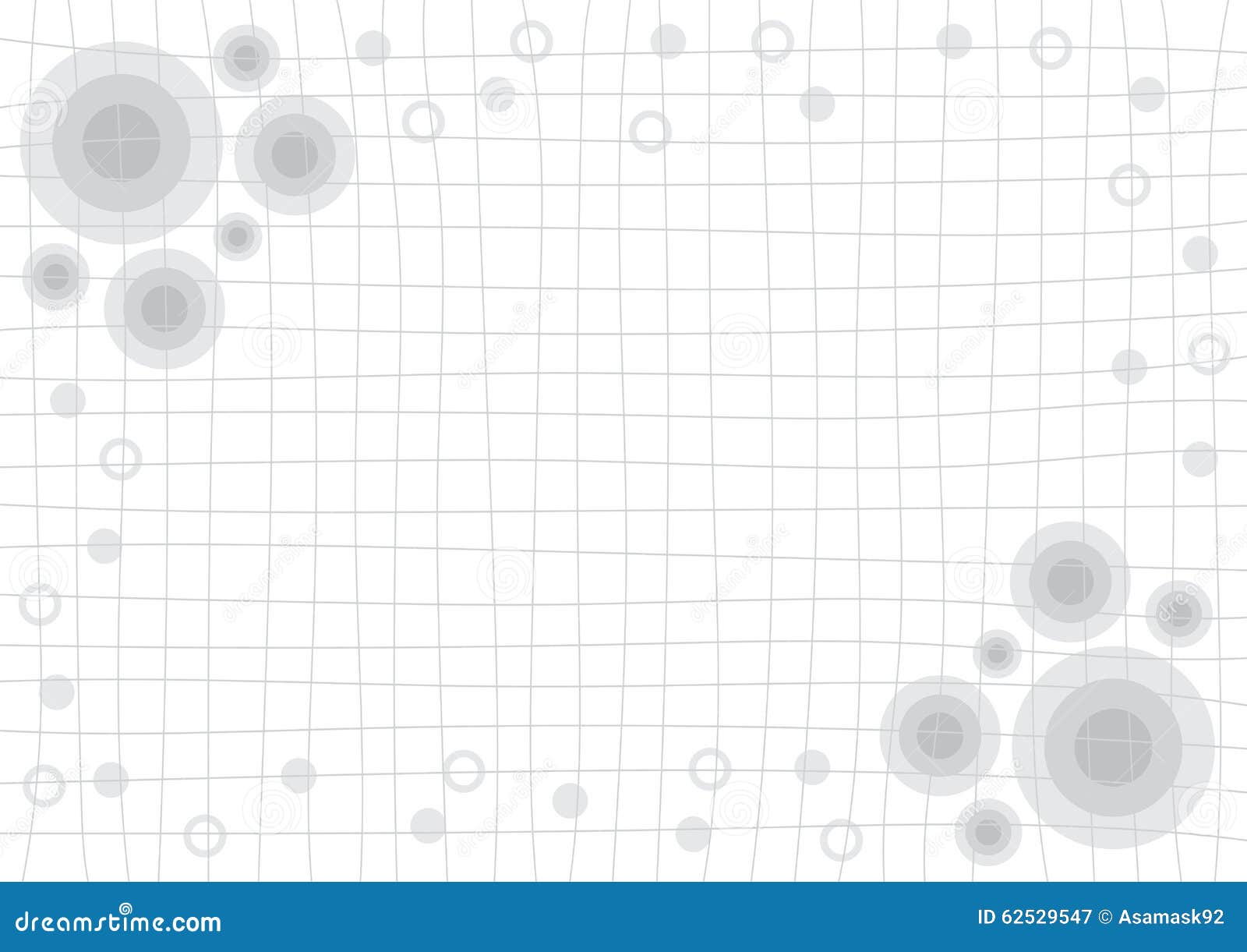 Gray Grid White Background with Circle Stock Vector - Illustration of ...