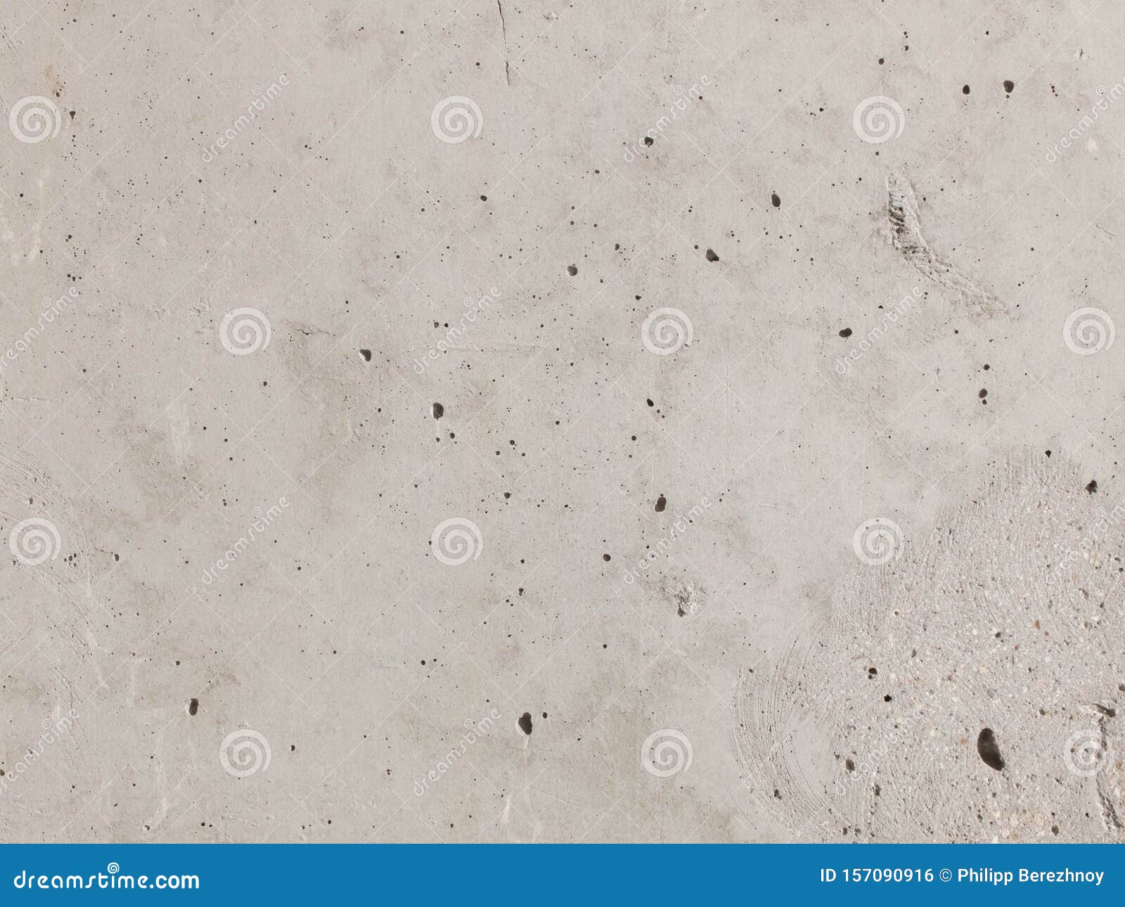 Gray Grinded Concrete Texture with Exposed Caverns Stock Photo - Image ...